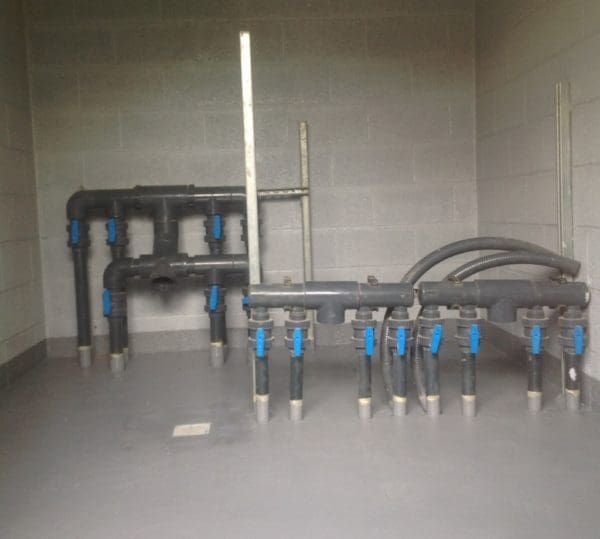 Pool Plant Room Manifolds Installation | Brookforge Swimming Pool Build