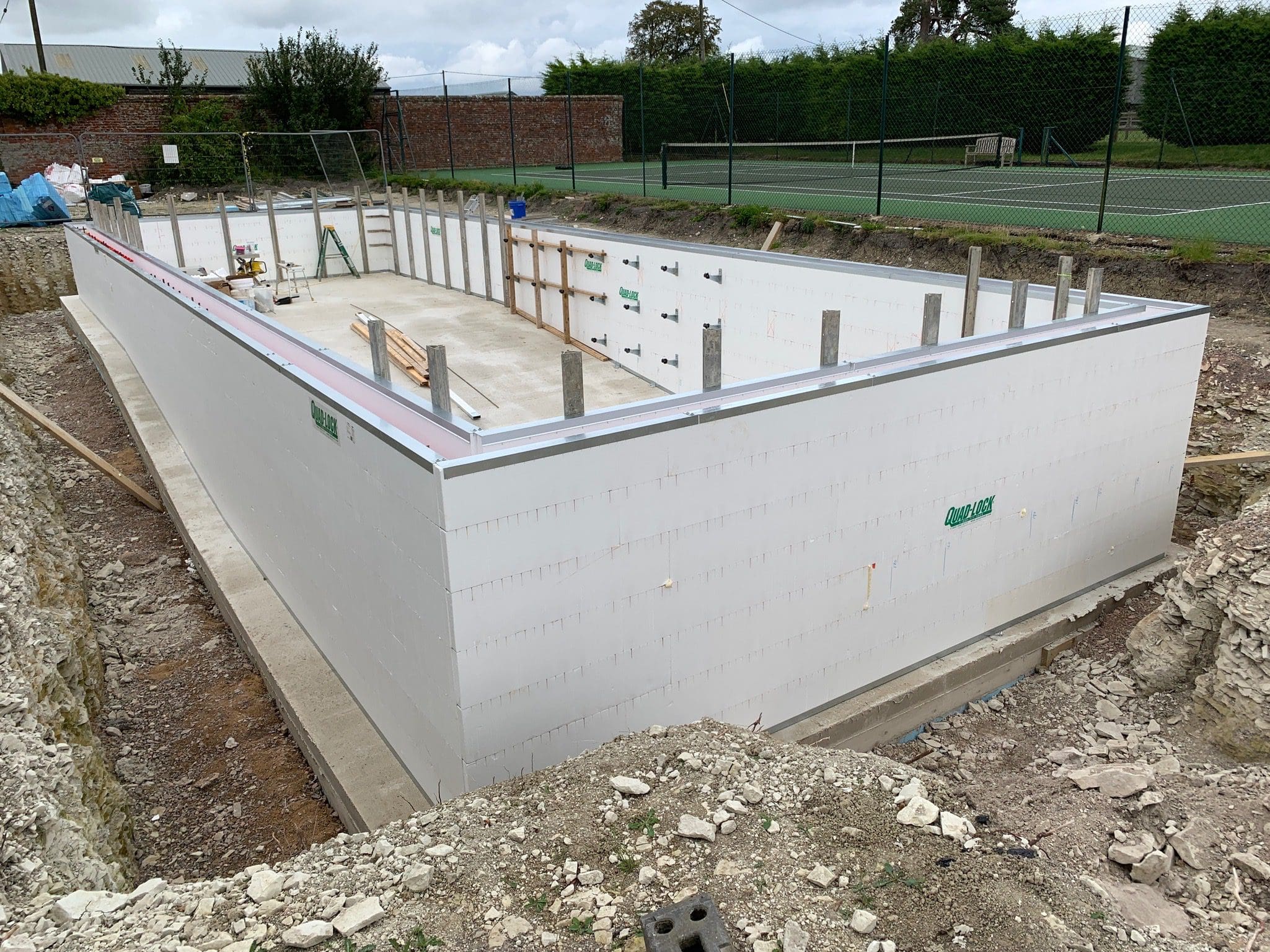 ICF Pool shell completed ready for installation of Pipework and ...